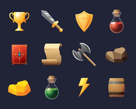 Premium Vector Game Ui Assets Kit User Interface Icons Vector