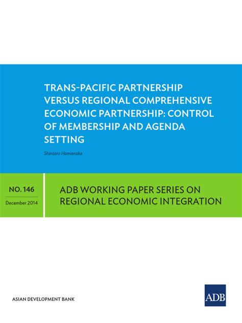 Tpp Vs Rcep Pdf Trans Pacific Partnership Asian Development Bank Tpp Vs Rcep Pdf Trans Pacific Partnership Asian Development Bank