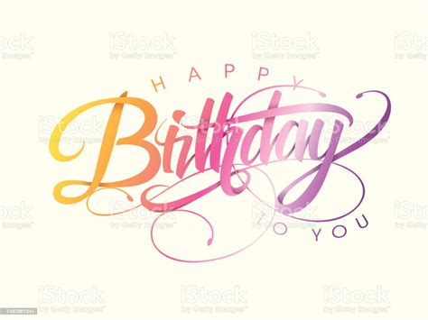 Happy Birthday Greeting Card Stock Illustration Download Image Now