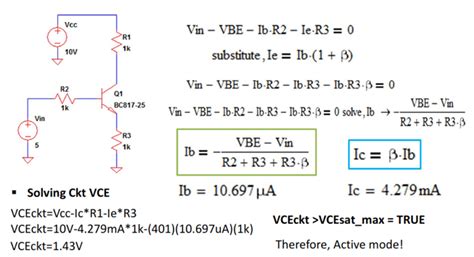 Transistor Operation Mode Determination
