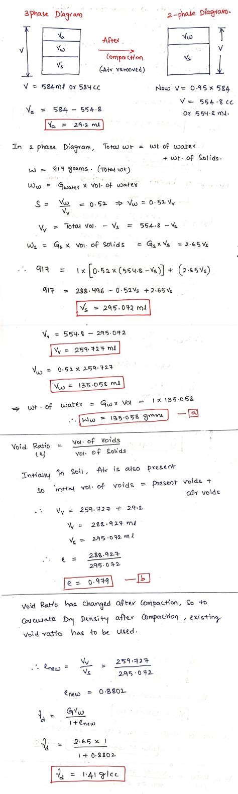 Solved Please Help Me All Parts A Cylinder Contains 584ml Of Loose