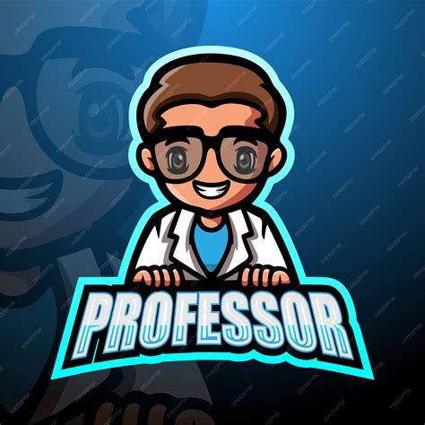 Premium Vector Professor Mascot Esport Illustration