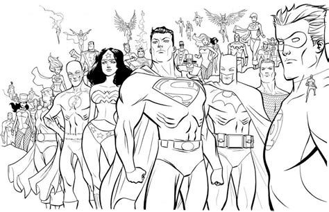 Dc Superhero Coloring Pages Download And Print For Free