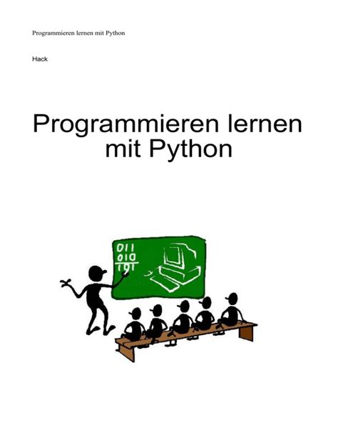 Programmieren Lernen Mit Python