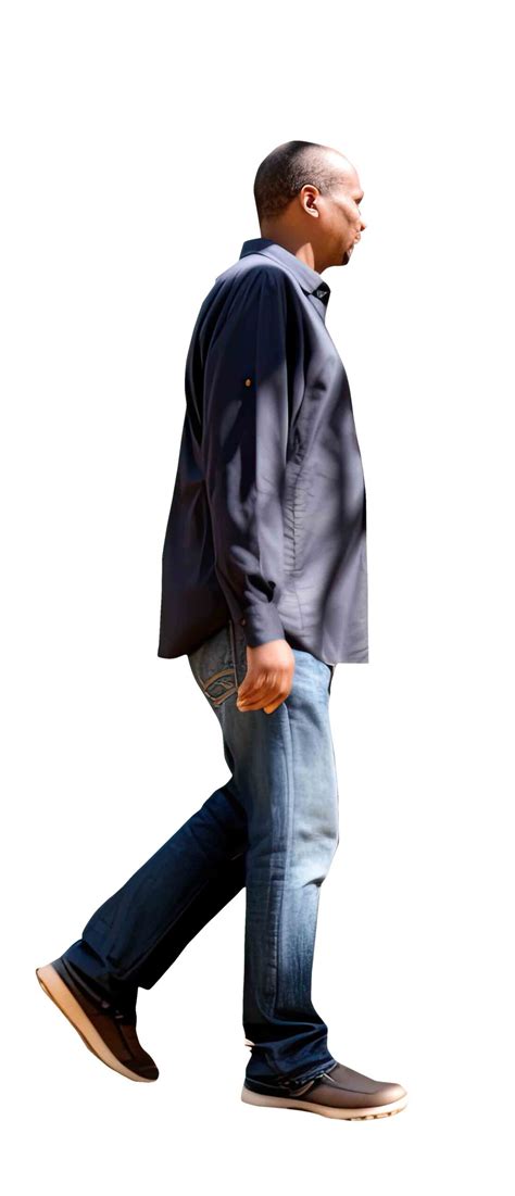 African Old Man Walking Afrikut