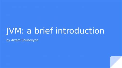 Pptx Jvm A Brief Introduction Dokumentips