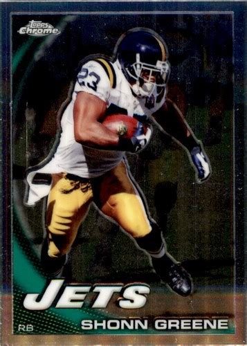 2010 Topps Chrome Shonn Greene New York Jets C196 Ebay