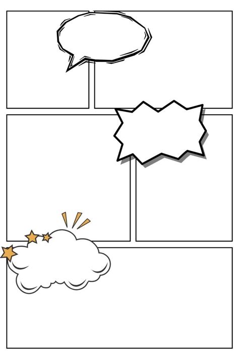 Free Printable Comic Stripspages Templates Pdf Included Printables Hub Comic Strip