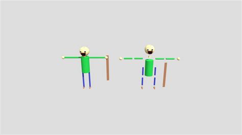 3d Scuffed Baldi Model Download Free 3d Model By Dareallamma