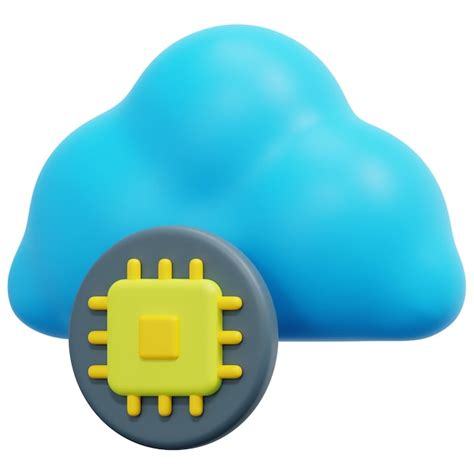 Technology 3d Render Icon Illustration Premium Photo