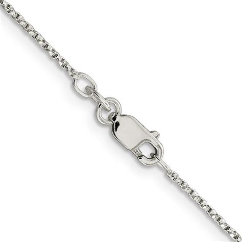 Sterling Silver 125mm Twisted Box Chain Diamonds Unlimited