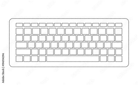 Keyboard Computer Isolated Icon Vector Illustration Design Stock Vector Adobe Stock