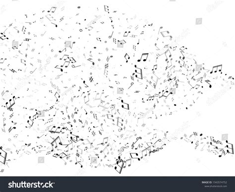 Musical Notes Treble Clef Flat Sharp Stock Vector Royalty Free