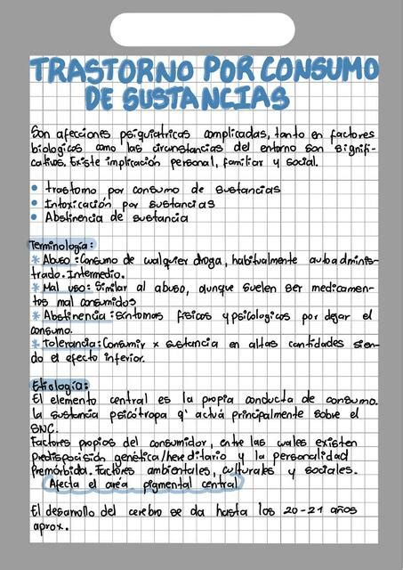 Trastornos Por Consumo De Sustancias Valentina Lopez UDocz