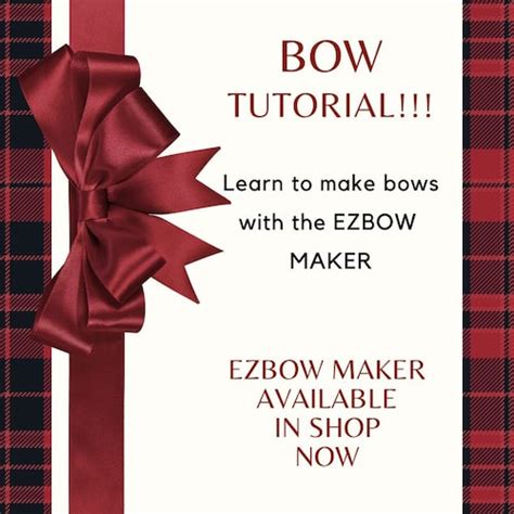 How To Make Bows With The Ez Bow Maker Diy Bows Learn To Etsy