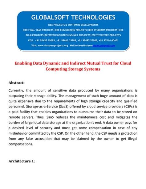 Java 2013 Ieee Cloudcomputing Project Enabling Data Dynamic And