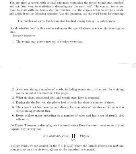 Solved You Are Given A Corpus With Several Sentences