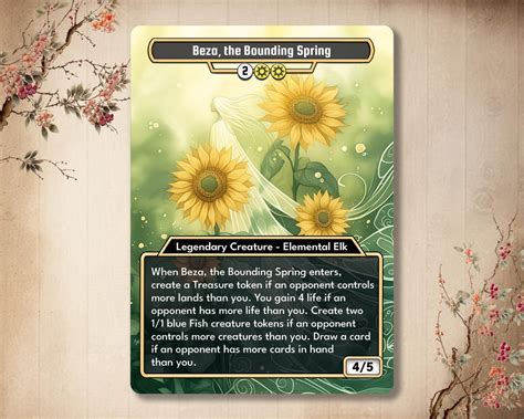 Beza The Bounding Spring Custom Card High Quality Alter Art