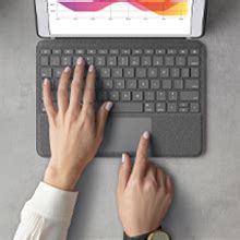 Logitech Combo Touch For IPad Th Th And Th Gen Wireless Detachable Keyboard Case With