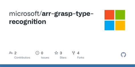 Github Microsoftarr Grasp Type Recognition