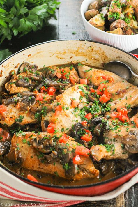 Healthy And Light Chicken Marsala A One Pot Meal Girl And The Kitchen