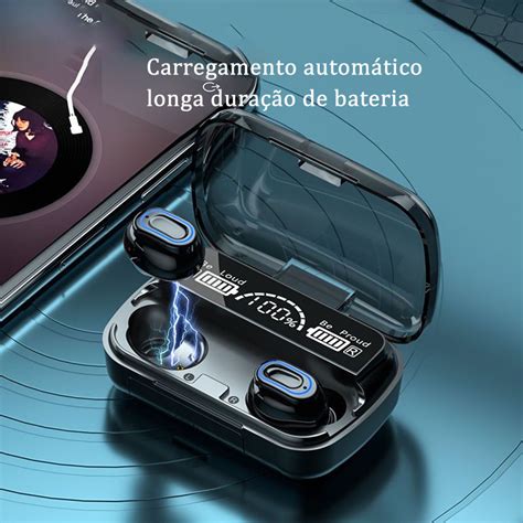 M Fone De Ouvido Bluetooth Sem Fio Tws Touch Noise Reduction Waterproof Shopee Brasil