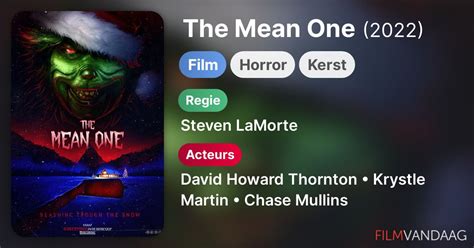 The Mean One Film 2022 Filmvandaagnl