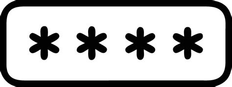 Password Security Asterisk Input Field Form Access Login Icon 67567380
