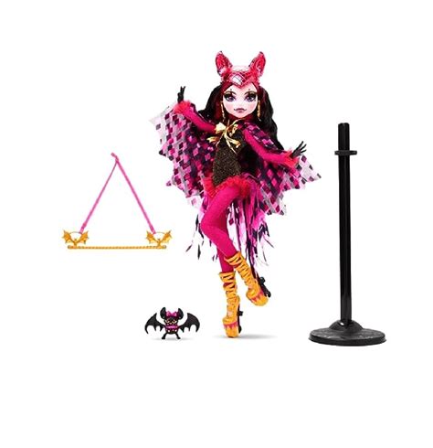 Monster High Draculaura Freak Du Chic Doll Articulated With Shimmer Bodysuit And Bat Wings Sdcc