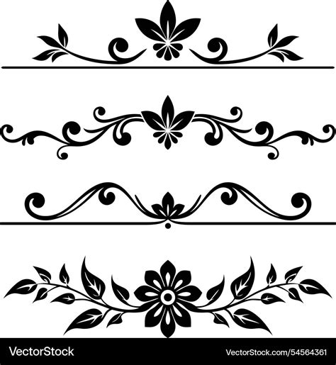 Classic Decorative Borders Royalty Free Vector Image