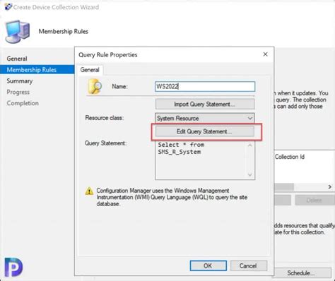 Create SCCM Windows Server Device Collection