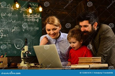 E Learning Online Study Learning Concept Smiling Adult Students During