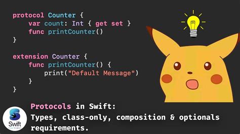 Protocols In Swift Types Class Only Composition Optional Requirements YouTube