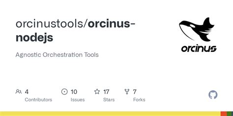 GitHub Orcinustools Orcinus Nodejs Agnostic Orchestration Tools