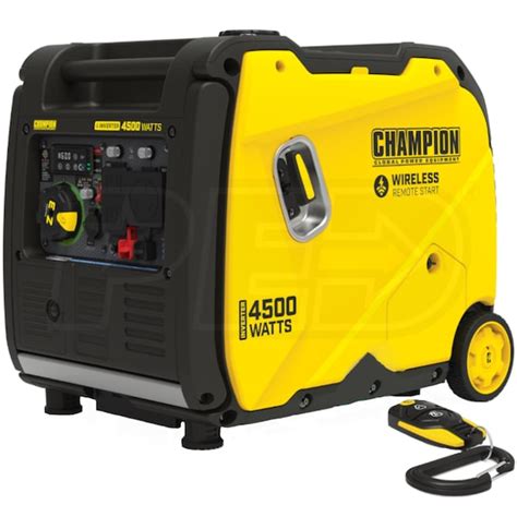 Champion 201184 - 3500 Watt Electric Start Inverter Generator w/ RV Outlet, Wireless Remote & CO ...
