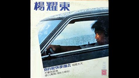 楊耀東 為什麼你要離去 1984 Youtube