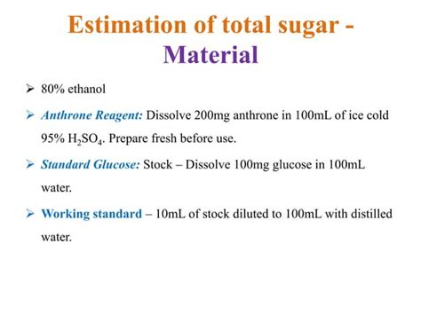 Estimation Of Reducing And Non Reducing Sugar Pptx Chemistry Science