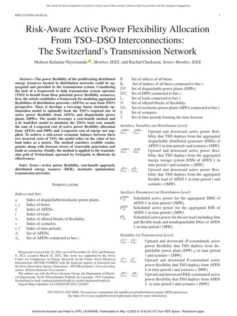 Pdf Risk Aware Active Power Flexibility Allocation From Tsodso