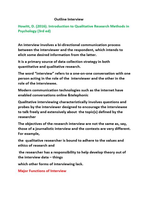 Interview Smpr Download Free Pdf Interview Qualitative Research