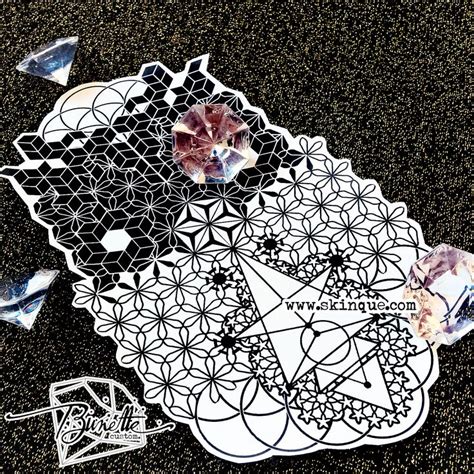 Geometric Pattern Mandala Sleeve Tattoo Triangle Illustration