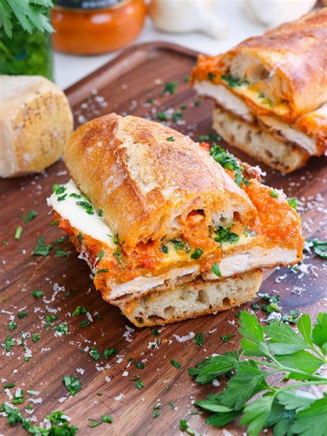 Vodka Sauce Chicken Parmesan Sandwich Bright Moment Co Cooking