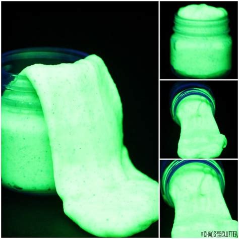 Glow In The Dark Slime With Glitter
