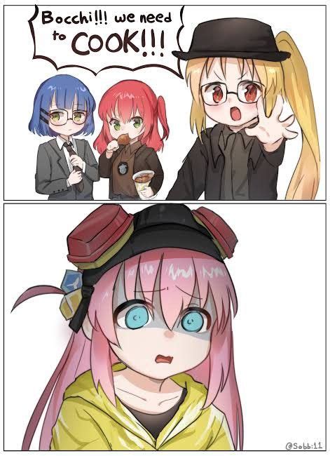 Pin De Kenedy777 Santos Em Bocchi The Rock Anime Engraçado