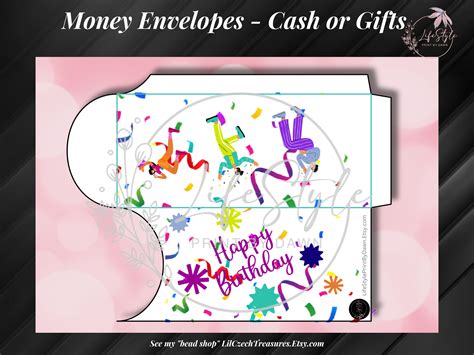 Happy Birthday Money Holder Printable Envelope Pdf Download For Ts 8