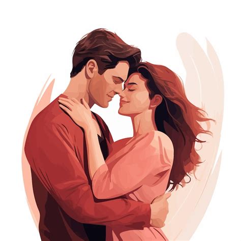 Premium Vector Attractive Couple Hugging