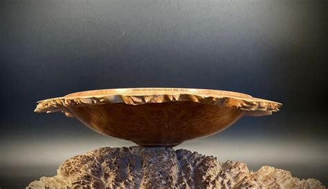 Live Edge Corrugata Wood Burl Bowl Etsy