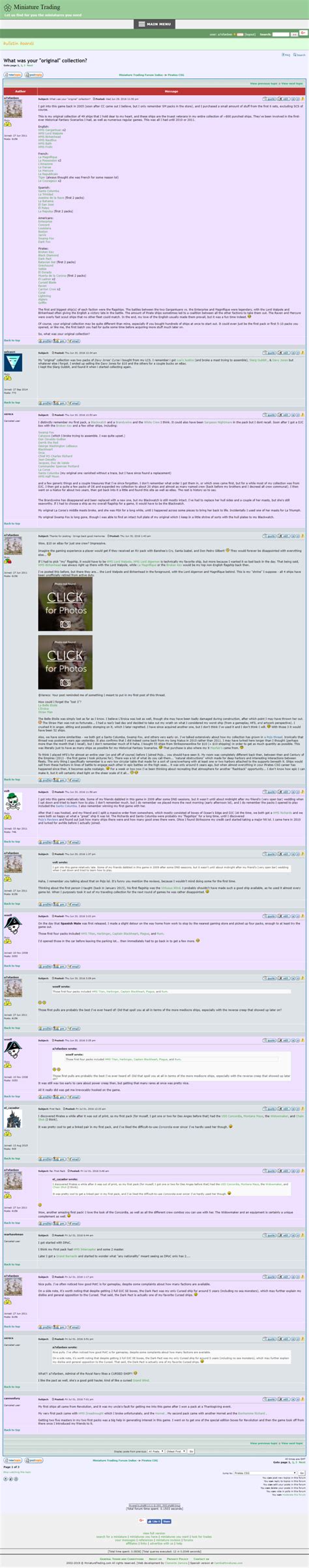 What Was Your Original Collection Pirates With Ben