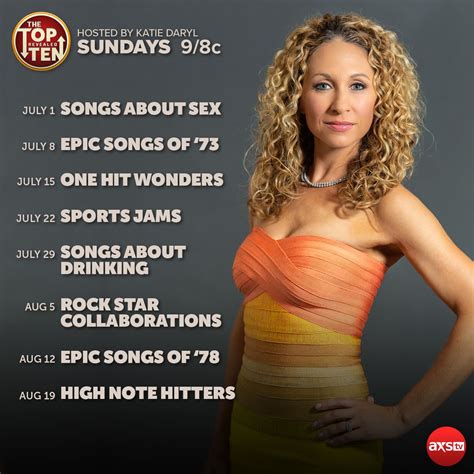 Axs Tv The Top Ten Revealed With Katie Daryl Is Back To Facebook