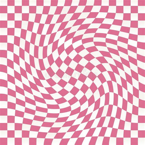 Checkerboard Background Twisted And Distorted Vector Texture In Trendy Style Swirls Swirl