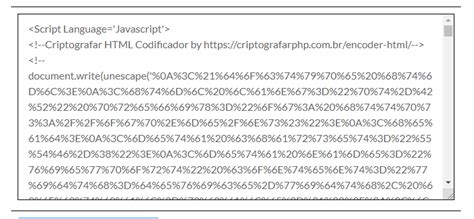 Criptografar HTML 1